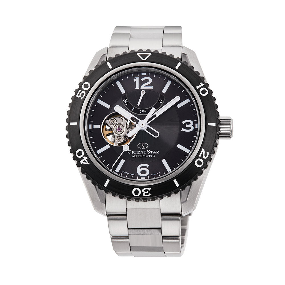 Mechanical Sports Semi-Skeleton Automatic 43mm Stainless Steel Band ...