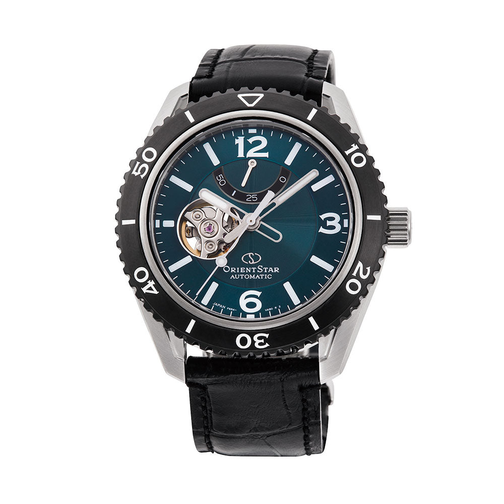 Mechanical Sports Semi-Skeleton Automatic 43mm Leather Band – Meridian ...